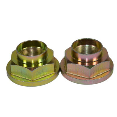 2 Trailer Hub Axle Nuts M30 30mm Flange Nut One Shot for Ifor Williams ...