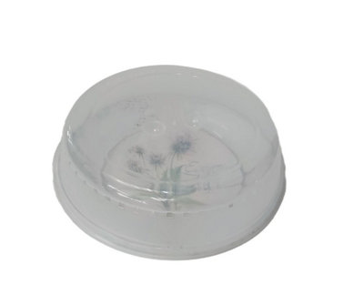 2 Vented Microwave Food Plate Cover Clear Plastic Splatter Guard Food ...