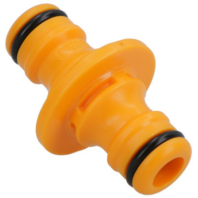 2 Way Double Male Hose Pipe Water Connector Quick Release Repair Joiner 1pc