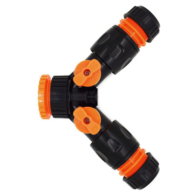 Shop 2 Way Garden Tap Connector, Garden Hose Tap Y Splitter Connector ...