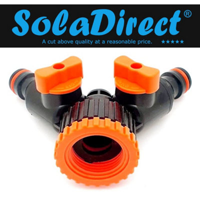 2 Way Garden Tap Connector, Garden Hose Tap Y Splitter Connector with ...