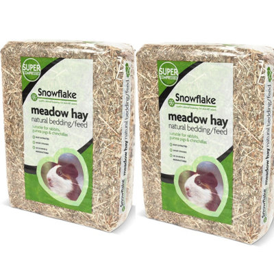 2 x 1.5KG Premium Dried Meadow Hay Grass Fresh Natural Feed Ideal For ...