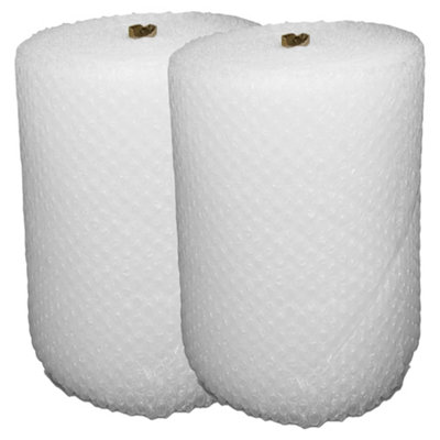 2 x 1000mm x 50m Large Bubble Wrap Rolls For House Moving Packing Shipping Storage