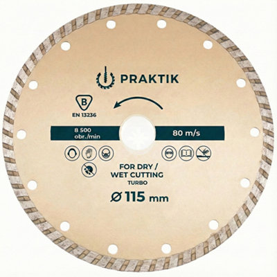 2 x 115mm Turbo Diamond Cutting Disc for Angle Grinders (4.5") - Heavy ...