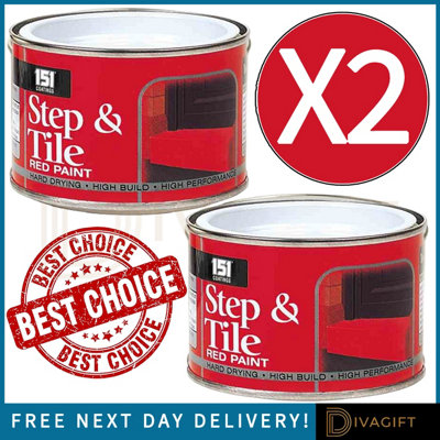 2 x 151 Step & Tile Red Varnish Tin 180ml