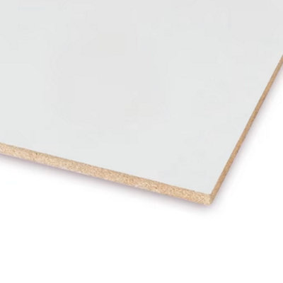 Buy 2 x 18" - 15MM White Melamine Chipboard Conti Board Sheets 1.2 ...