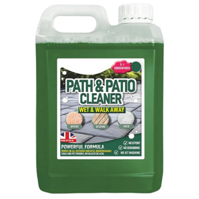 2 x 2.5 Litre Path & Patio Cleaner Fluid Staining Remover Cleaning Solution