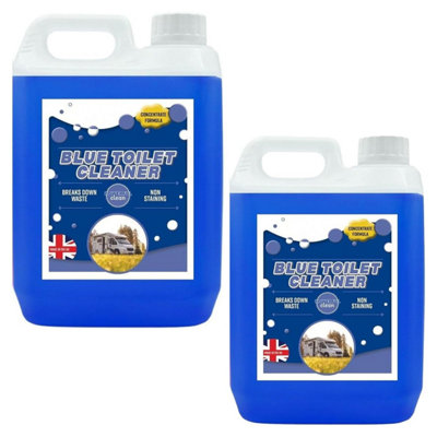 2 x 2.5L Blue Toilet Rinse Disinfectant For Caravans, Motorhome ...