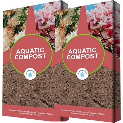 2 X 20 Litres Aquatic Compost Nutrient-Rich Feed Soil For Floating ...