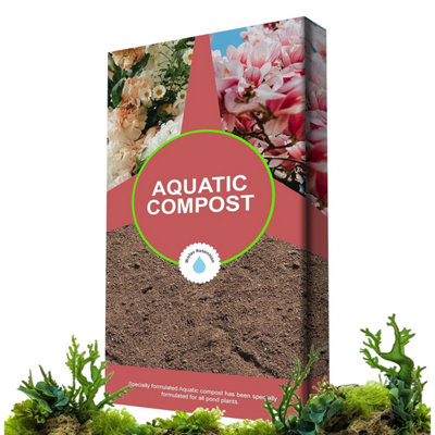 2 x 20 Litres Aquatic Compost Nutrient-Rich Feed Soil With Loam & Grit