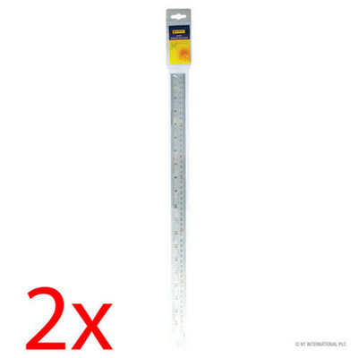 2 X 20" Stainless Steel Rule Metal Set Engineers Measuring Ruler Hand ...