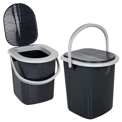 2 x 22 Litre Portable Compact Indoor Outdoor Lightweight Mobile Camping ...