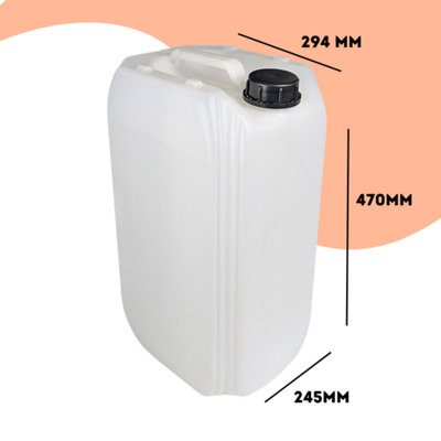 2 x 25L Heavy Duty Water Container Stackable HDPE Plastic HDPE Food ...