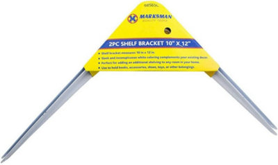 2 X 2pc Shelf Bracket Heavy Duty Fluted Angle 10 Inch X 12 Inch Shelf ...