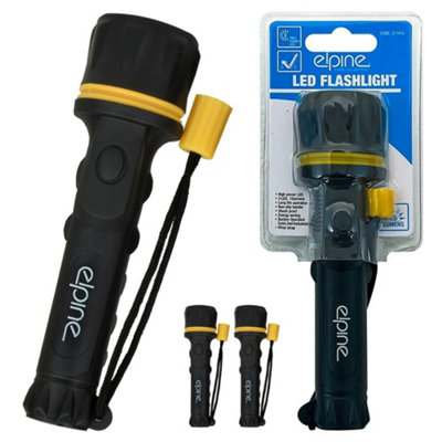2 X 3 LED BATTERY OPERATED FLASHLIGHT SHOCK PROOF ENERGY SAVER MULTI ...