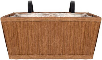 2 X 30Cm All Weather Hanging Balcony Trough