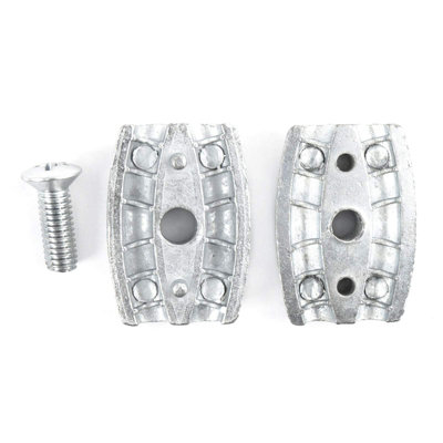 2 x 4 mm Egg Shape Rope Clip Clamp Fixing Loose Ends of Wire, Jute and ...