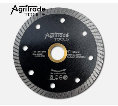 2 x 4" Super Thin Turbo Diamond Cutting Disc - Porcelain, Ceramic ...