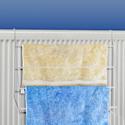 2 x 4 Tier Radiator Airer Dry Clothes Indoor Drying Hanging Rack Hang ...