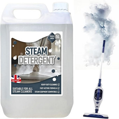 2 x 5 Litres Steam Detergent Fresh Linen Scent For Steam Mops ...
