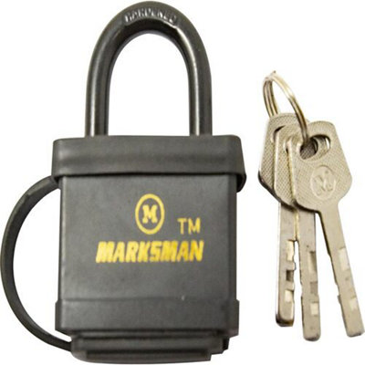 2 X 50Mm Heavy Duty Armoured Cover Padlock 3 Keys Security Lock Luggage ...