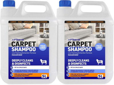 2 x 5L Airsenz Carpet Cleaning Shampoo - Fresh Linen Fragrance