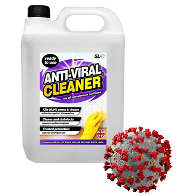 2 x 5L Antiviral Cleaner Safe For Everyday Use Effective Against Germs ...