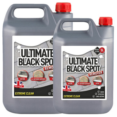 2 x 5L Black Spot Remover & Eliminator Ideal For Patios & Block Paving ...