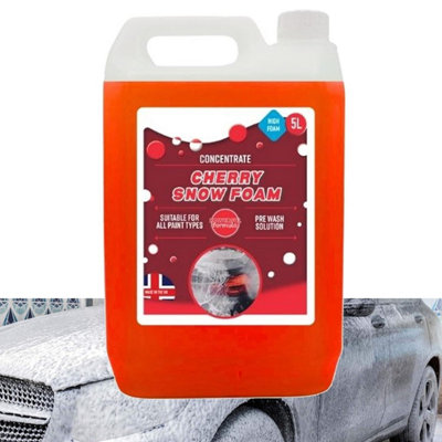 2 x 5L Cherry Snow Foam Super Thick Vehicle Cleaning Foam Extremely Powerful & Easy To Use