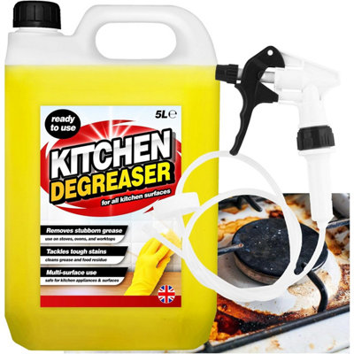 2 x 5L Heavy Duty Kitchen Degreaser With Convenient Long Hose Trigger