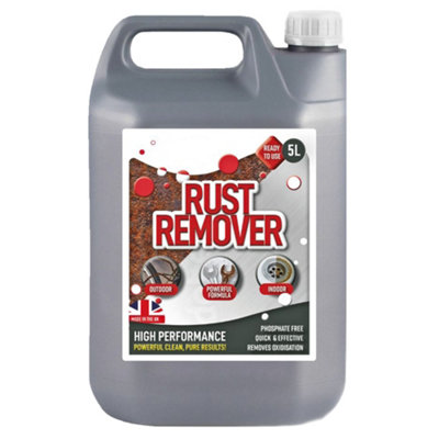 2 x 5L High Performance Rust Remover Water Soluble Removes Rust Back To ...