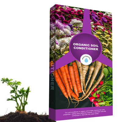 2 x 60L Organic Soil Conditioner Garden Compost Soil Bag Ideal For ...