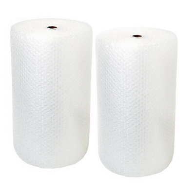 2 x 750mm x 50m Large Air Filled Bubble Wrap Rolls For Packaging, House ...