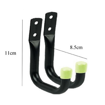 2 x 8cm Storage Hooks Wall Mounted, Tidy Tools Ladder Garage Garden ...