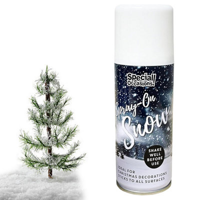 2 x Artificial 200ml Christmas Festive Snow Spray For Trees & Windows