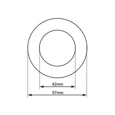 2 x Bath Waste Washer 1 1/4" Replacement Plastic