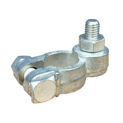 2 x Battery Terminals Pair Positive and Negative Stud Type Nut 8mm