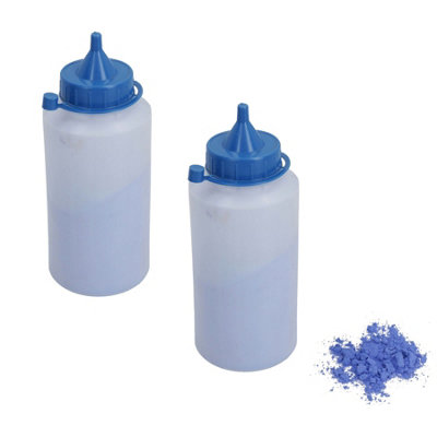 2 x Blue Brick Laying Marking Visible Straight Line Chalk Builders ...
