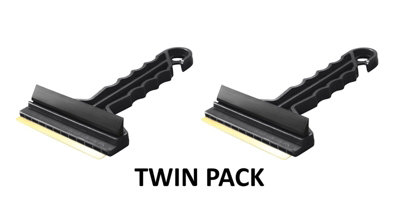 2 x Car Windscreen BRASS Technology Rubber Ice Scraper Frost Windshield ...