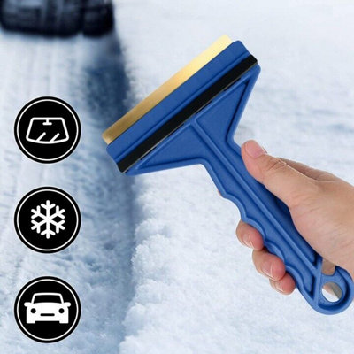 2 x Car Windscreen BRASS Technology Rubber Ice Scraper Frost Windshield ...