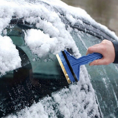 2 x Car Windscreen BRASS Technology Rubber Ice Scraper Frost Windshield ...