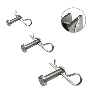 2 x Clevis Pins Imperial Securing Fasteners 5/16" x 7/8" with Retaining ...