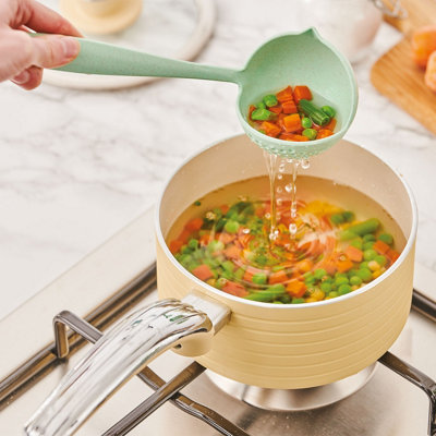 2 x Colander Ladles - Dishwasher Safe Serving Spoon Kitchen Utensil ...