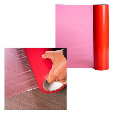 2 x DIY Hard Floor & Surface Dust Protection Film Sheet Non-Slip Semi ...