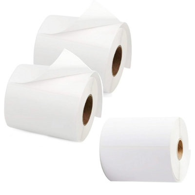 2 x Easy Peal Strong Sticky Self Adhesive 4" x 6" Blank Thermal ...
