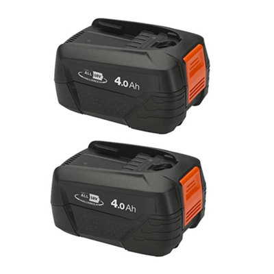 2 x Flymo Power For All Battery 18V 4.0Ah FLY105 531382701 Bosch