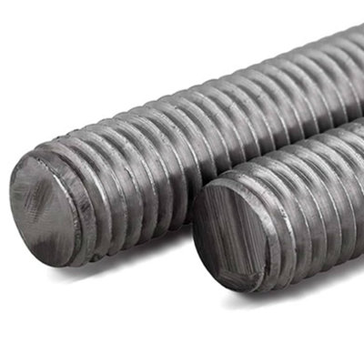 2 x Forgefix M10 Threaded Bar Rod 1 Meter
