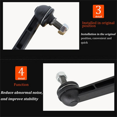 2 x Front Stabiliser Anti Roll Bar Drop Links