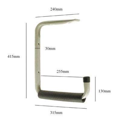 2 x Giant Heavy Duty 415mm Wall & Ceiling Mounted Storage Hooks ...