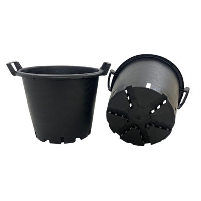 2 x Heavy Duty 30L Large Garden Plant Pots Potato Containers Buckets ...